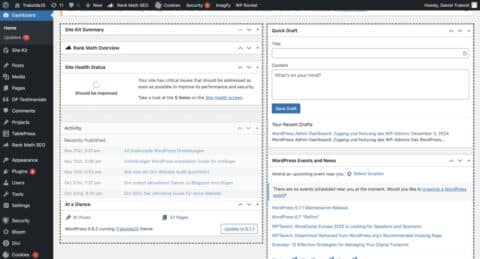 WordPress Admin Dashboard: Zugang und Nutzung des WP-Admins